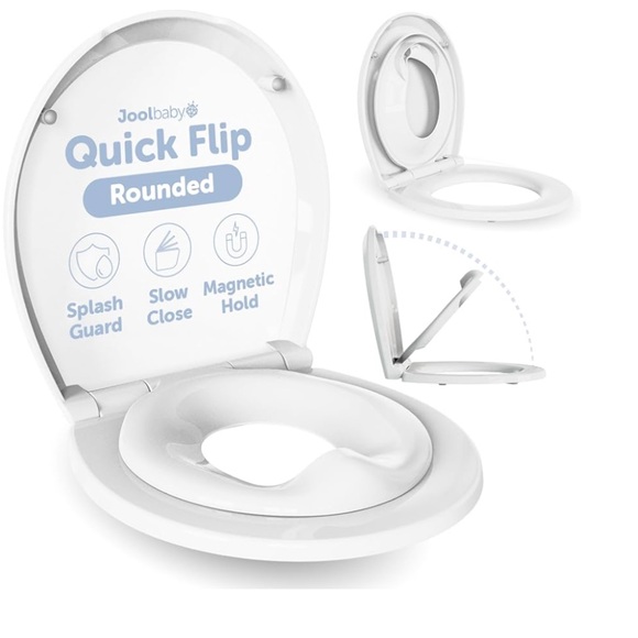 Bath | Quick Flip Round Toilet Seat With Builtin Potty Splash Guard ...